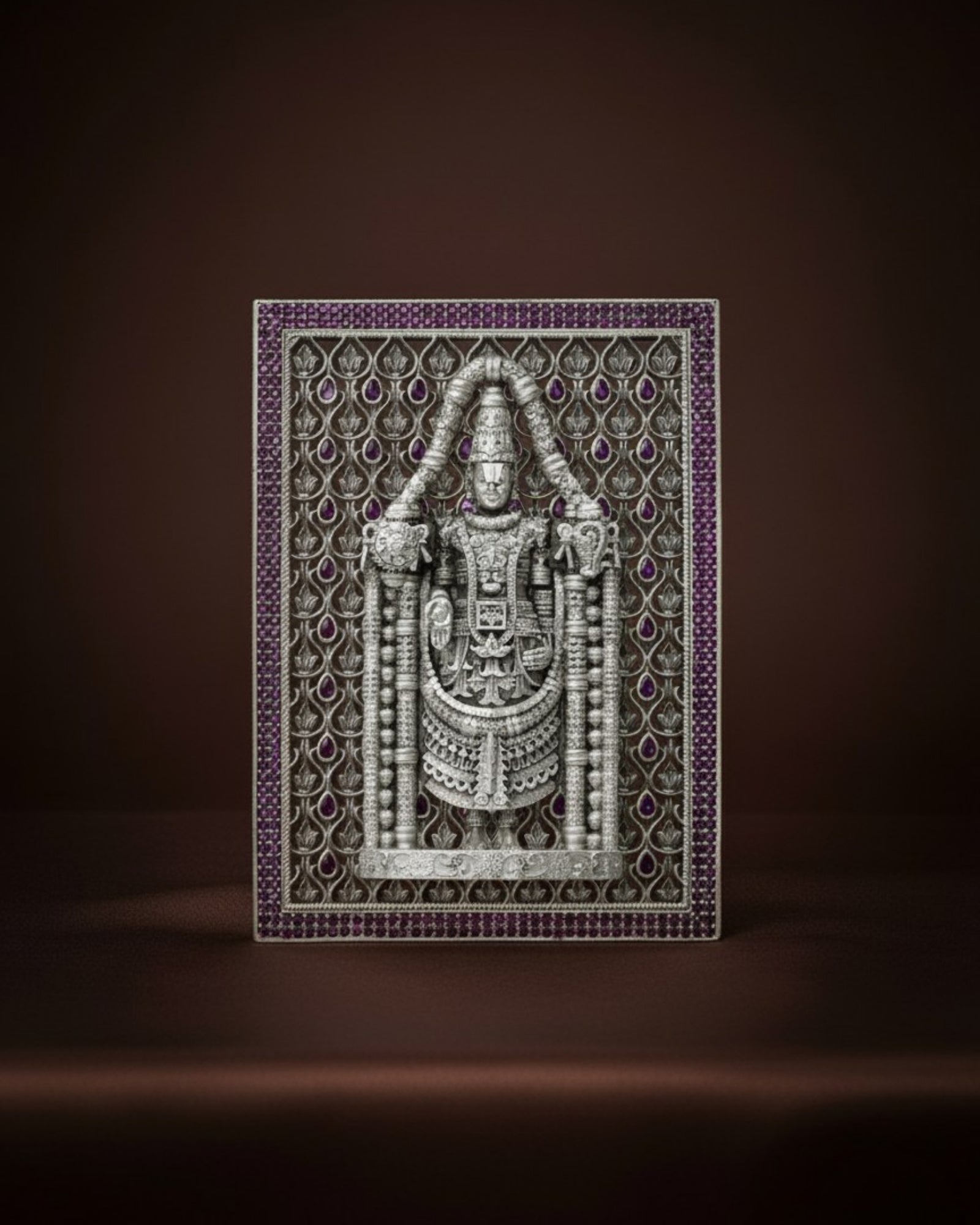 Buy Lord Balaji Pure Silver Frame - Handcrafted by Rajatva